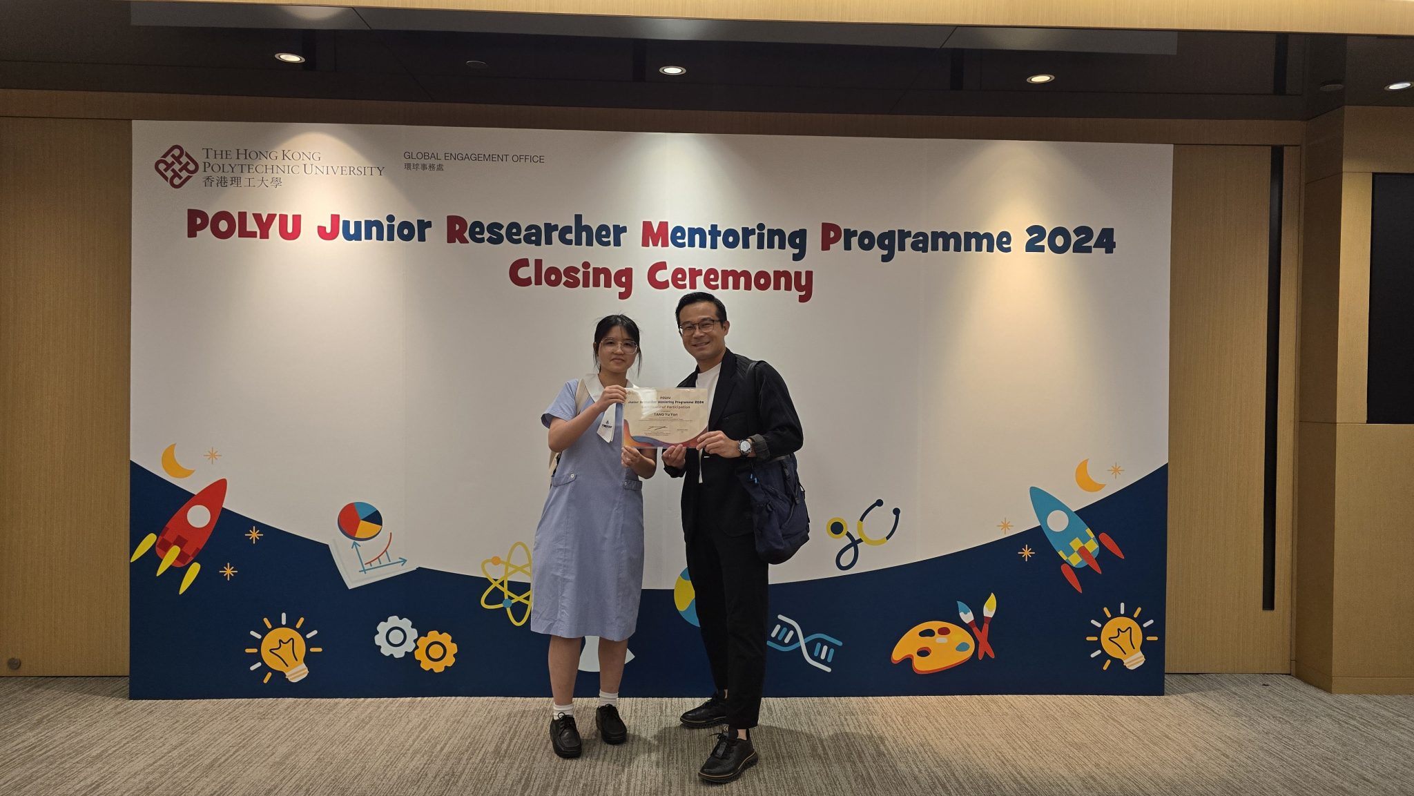 PolyU Junior Researcher Mentoring Programme 2024 Closing Ceremony | 屯門天主教中學